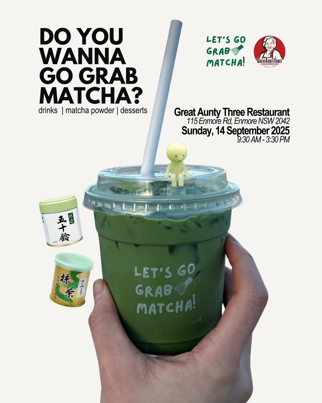 let's go grab matcha – let's go grab matcha!